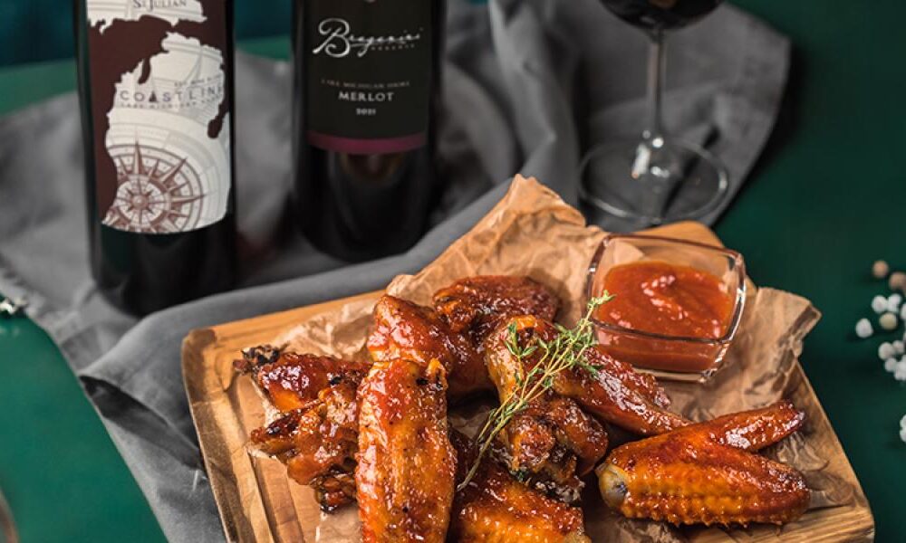 Red Wine BBQ Chicken Wings - St. Julian